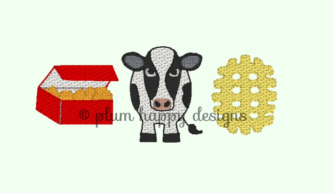 Nugget Meal With Cow Sketch Fill and Complete Fill Mix Chicken Nuggets ...