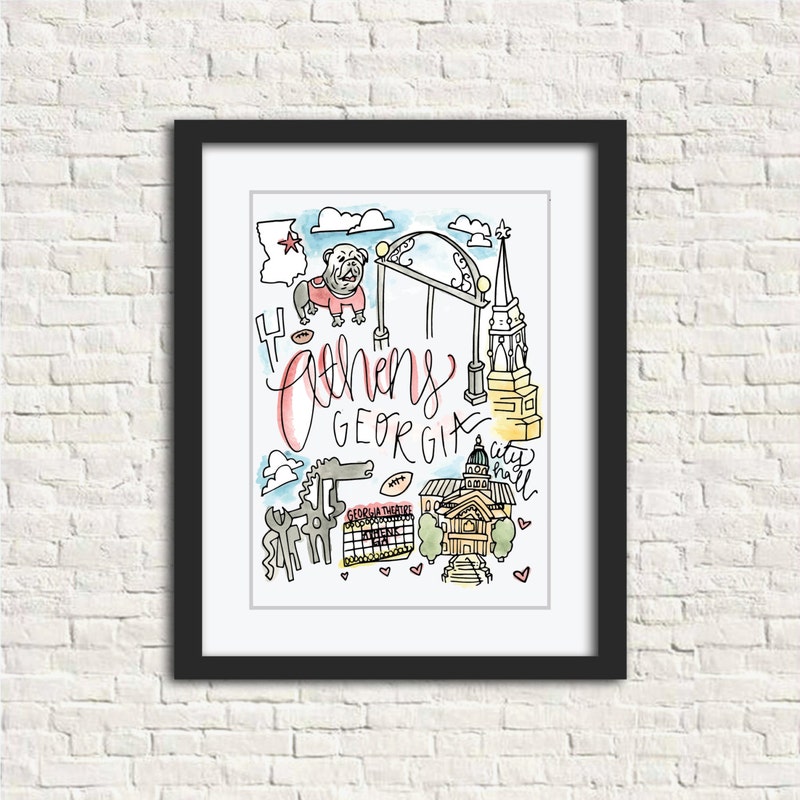 Athens Ga Print - Etsy