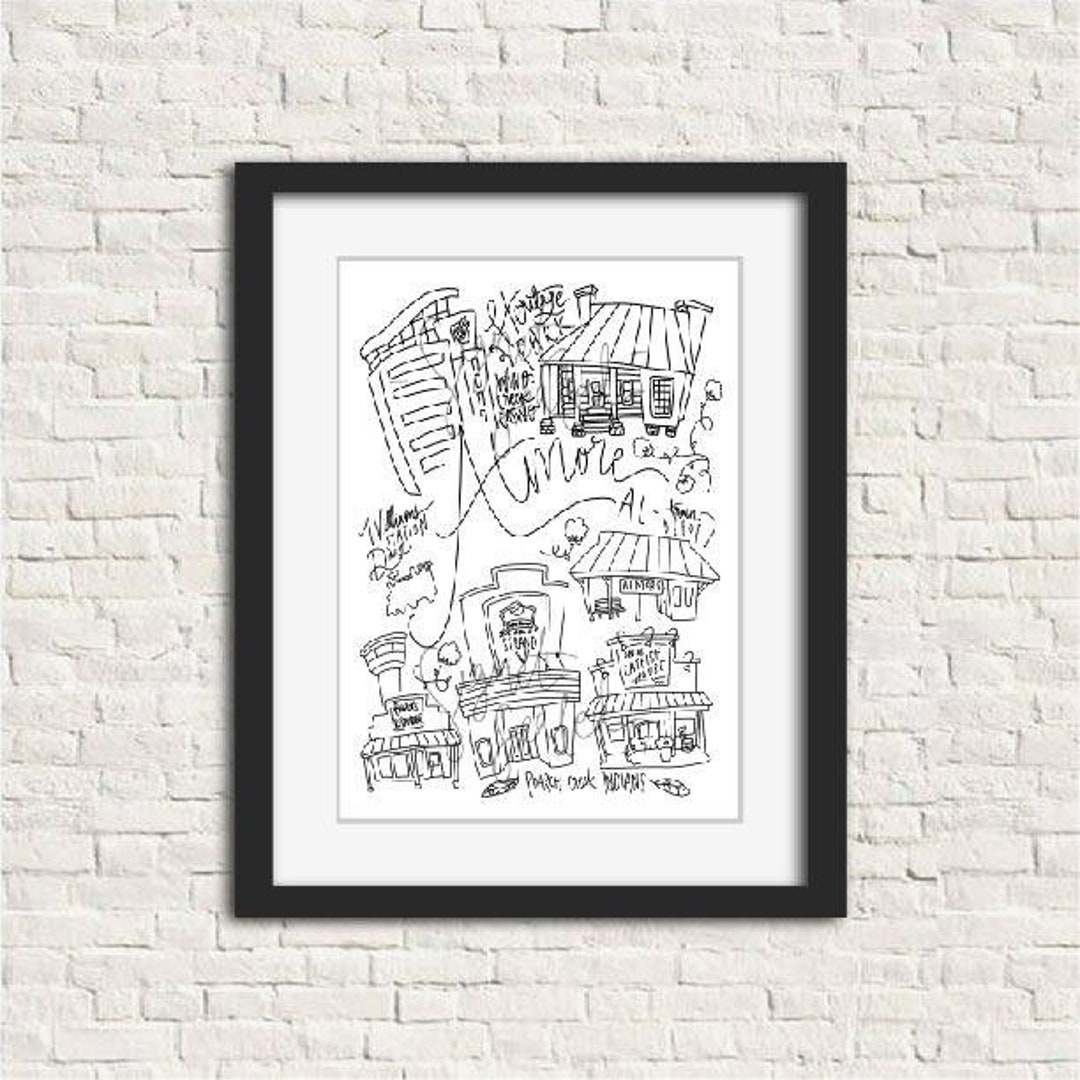 Atmore, AL Black and White Digital Download Art Print - Etsy