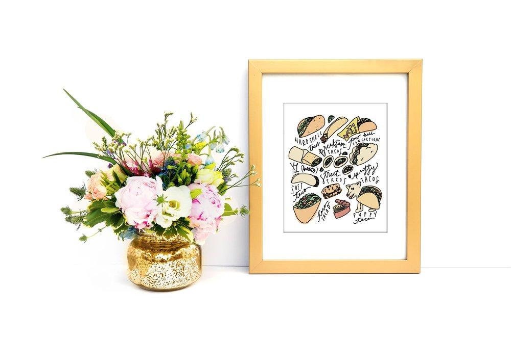 Tacos Print | Etsy