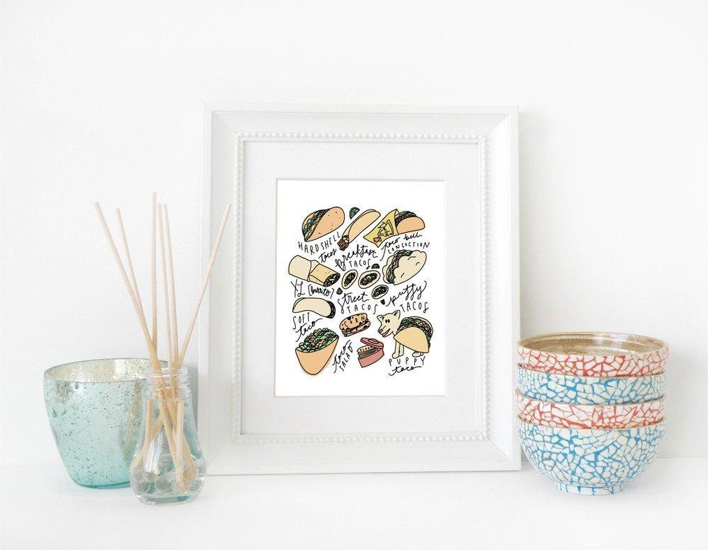 Tacos Print | Etsy