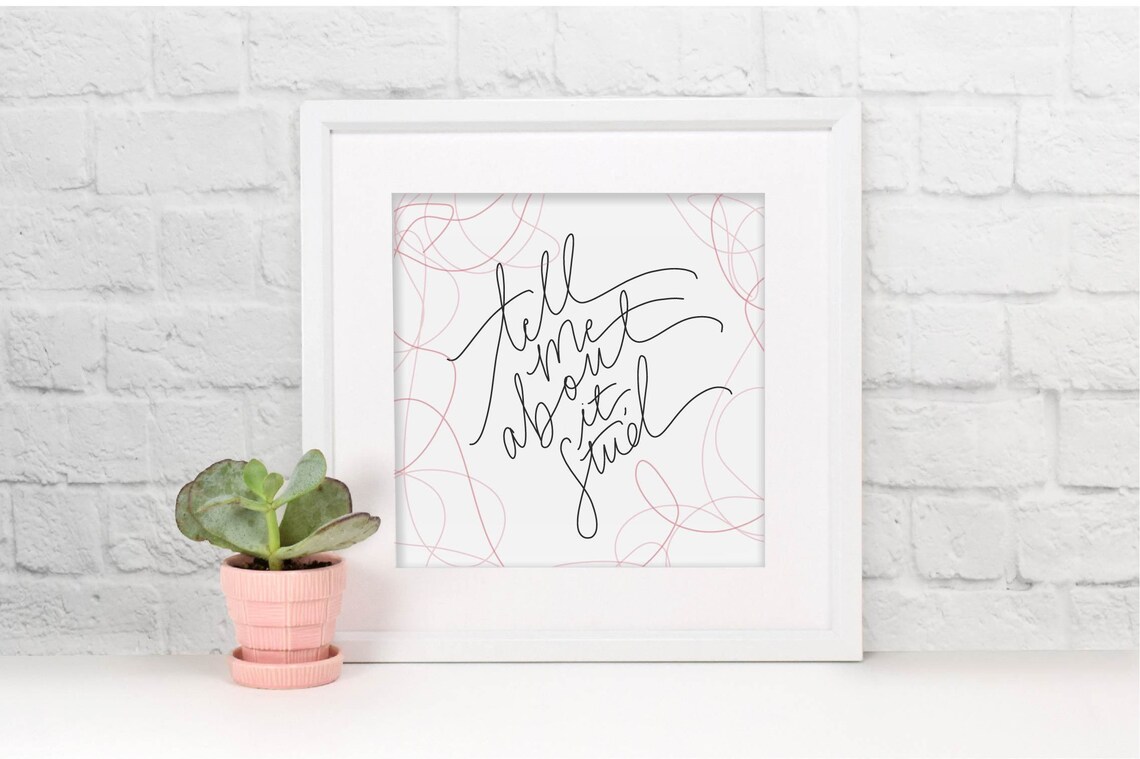 Tell Me About It Stud Grease Digital Download Art Print | Etsy