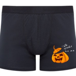Men's Halloween Boxer Briefspumpkin Boxersfunny - Etsy