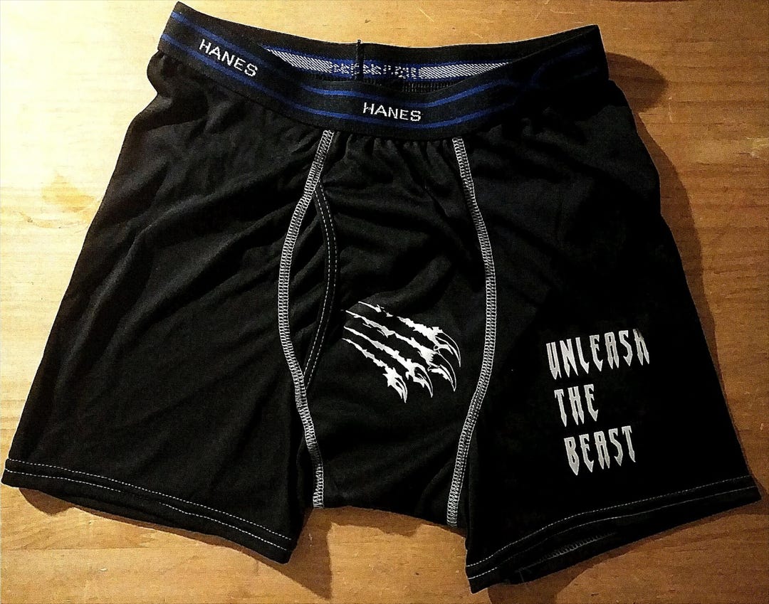 Unleash the Beast Boxer Briefs: Funny Personalized Underwear Gift - Etsy