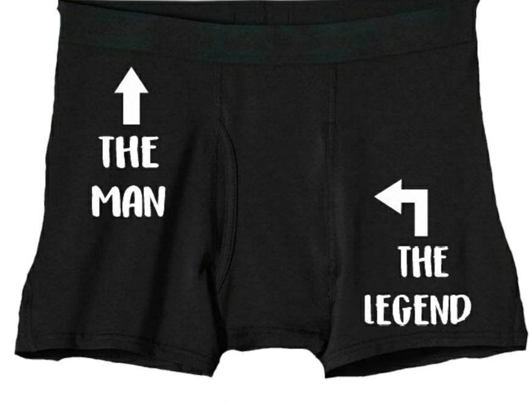 Funny Men's Boxer Briefs: the Man, the Legend - Novelty Gift - Etsy