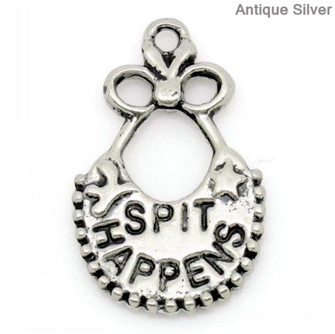 Baby Bibs Saying Spit Happens 45 Funny Charms - Etsy