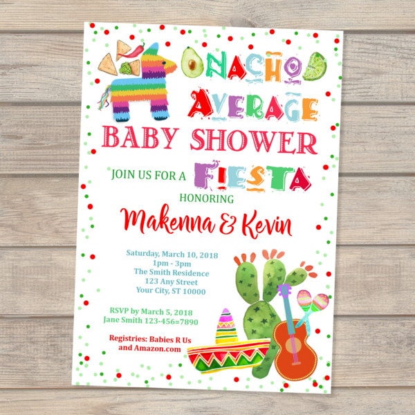 Mexican Themed Baby Shower Invitations - Etsy