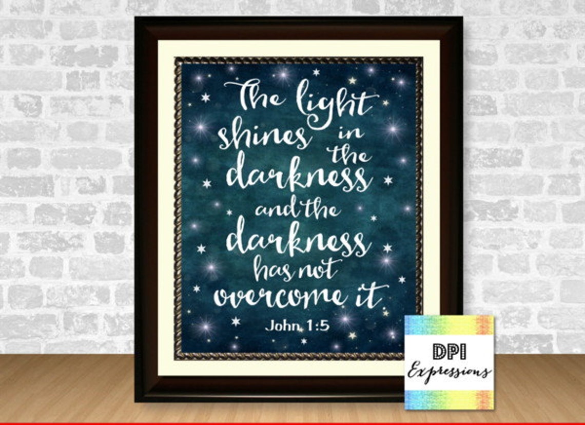 Bible Verse Art Print Printable Wall Decor Scripture Art - Etsy
