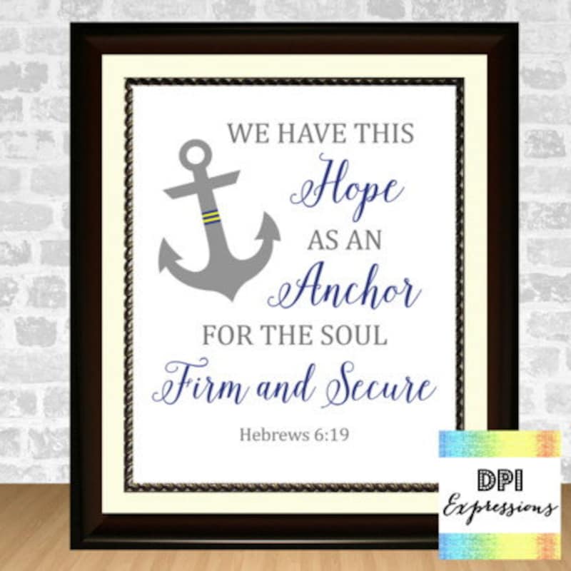 Anchor Bible Verse - Etsy