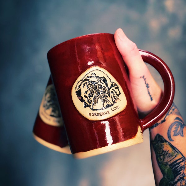 Bulldog Pottery Mug - Etsy
