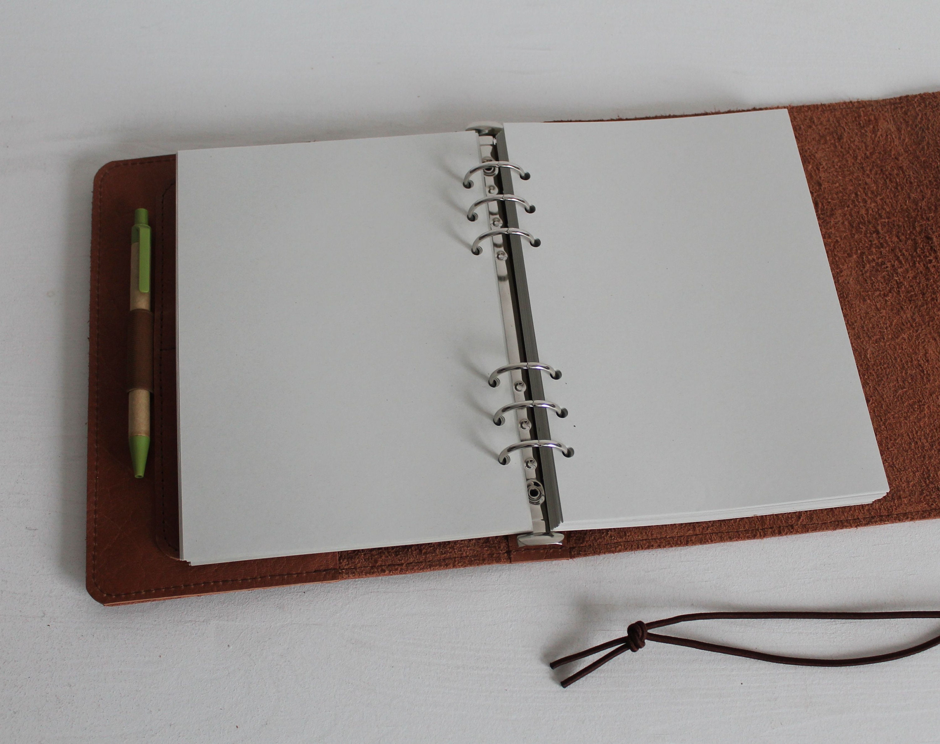 Leder Ringbuch Notizbuch Skizzenbuch A5 braun mit Herz-Knopf - Etsy.de