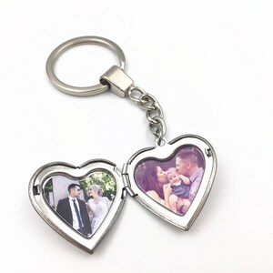 Custom Locket Keychain,engraved Locket With Photo,locket With Engraving ...