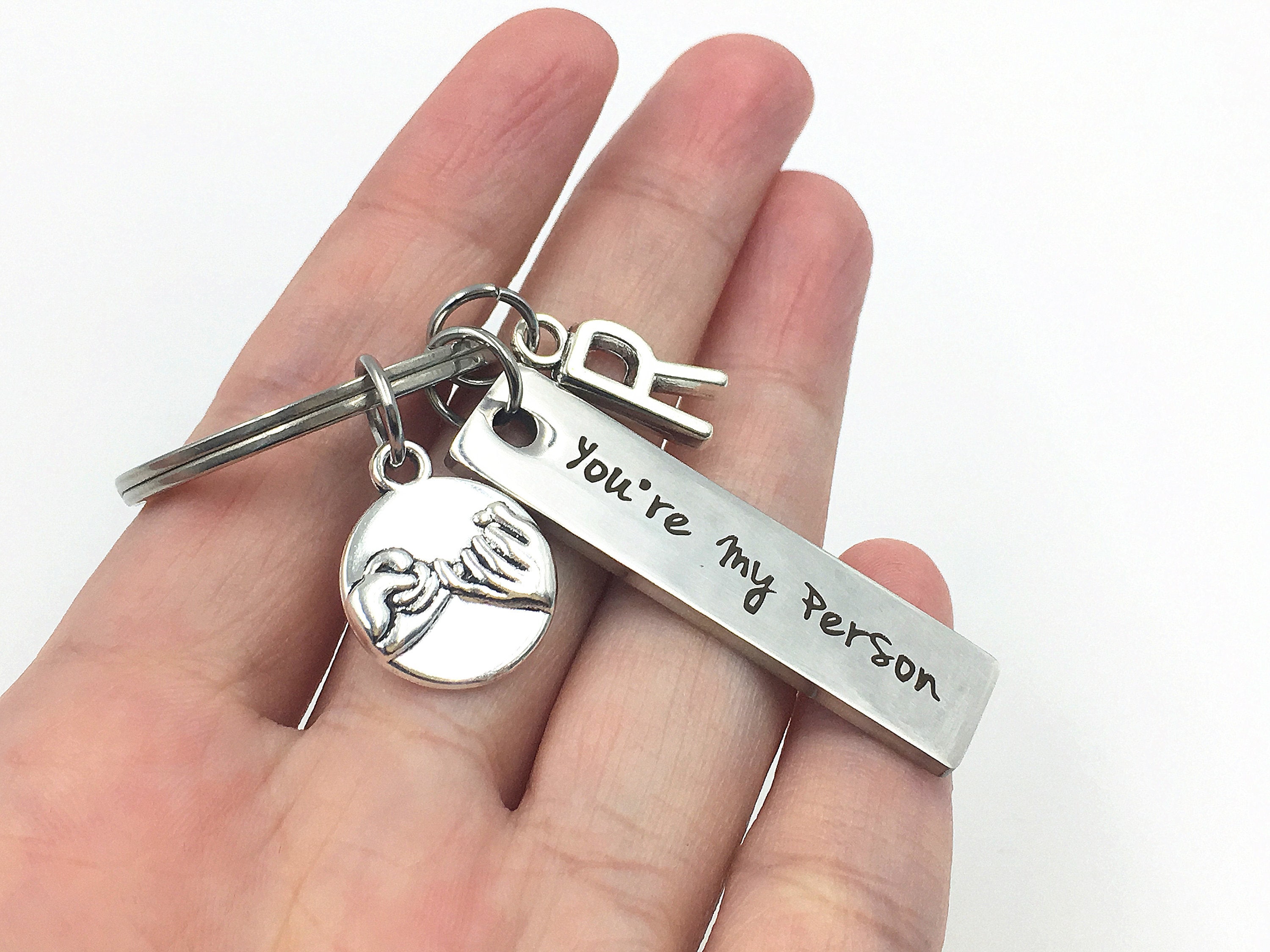 You Are My Person Keychain,pinky Promise Keychain,my Person Keychain ...