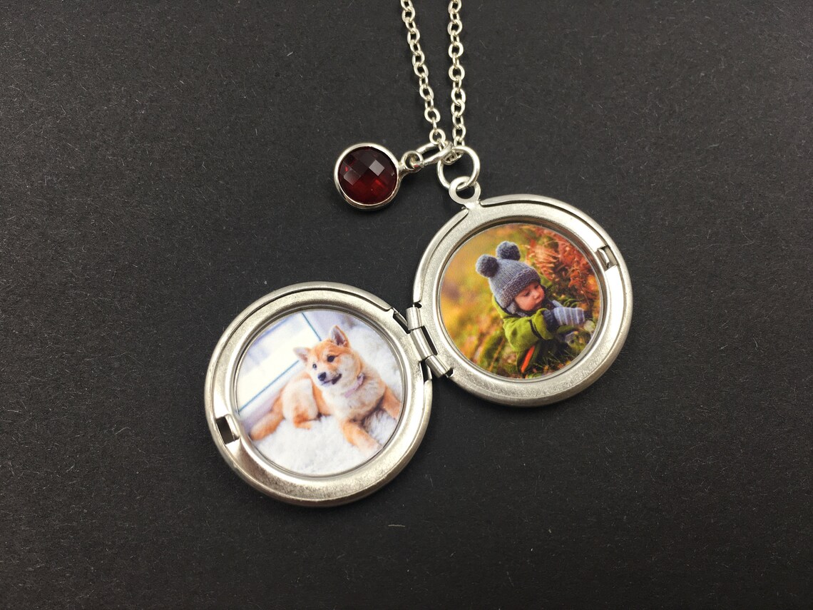 Personalized Photo Locketphoto Locket Necklacepicture | Etsy