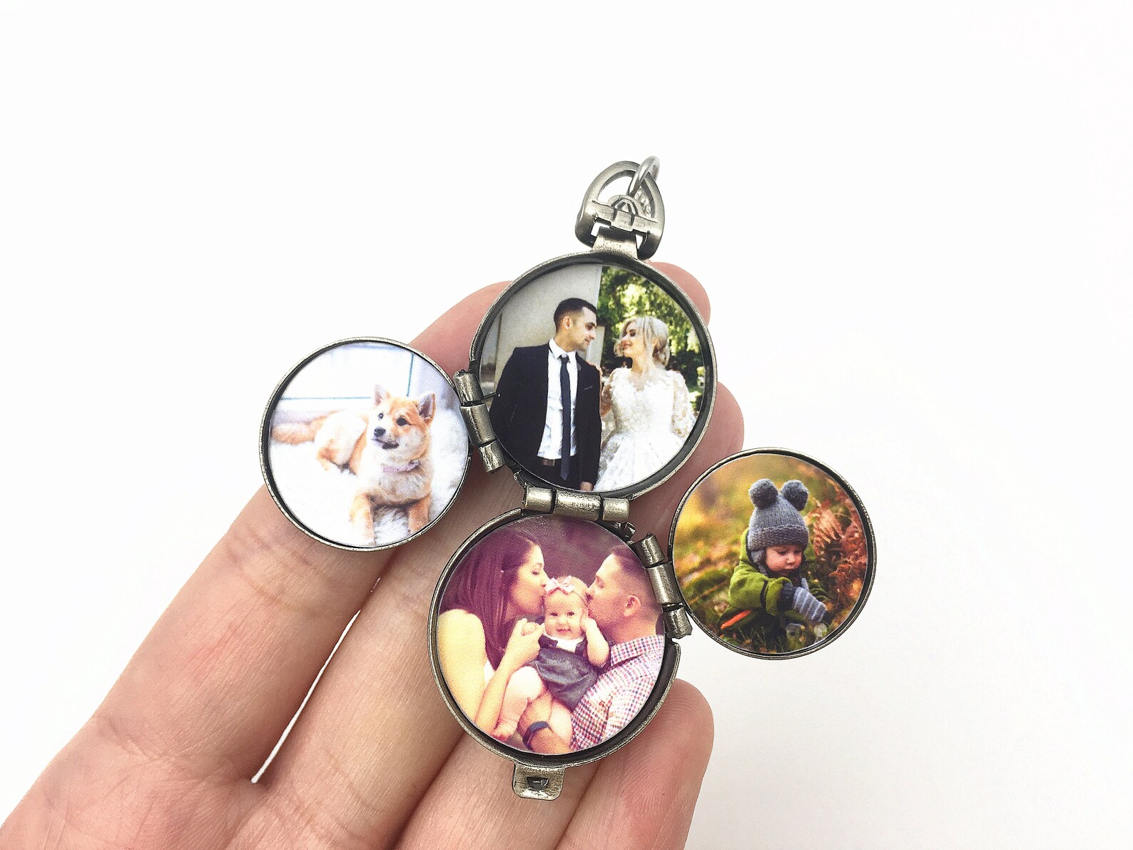 Family Locketmemorial Locketpersonalized Photo Locketphoto | Etsy