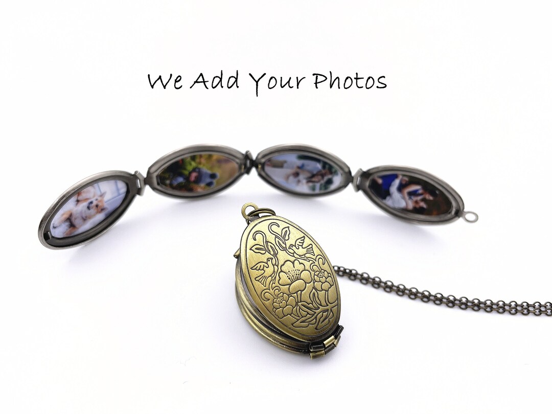 Family Locket,4 Photo Locket,memorial Locket,locket for Mom,locket for ...