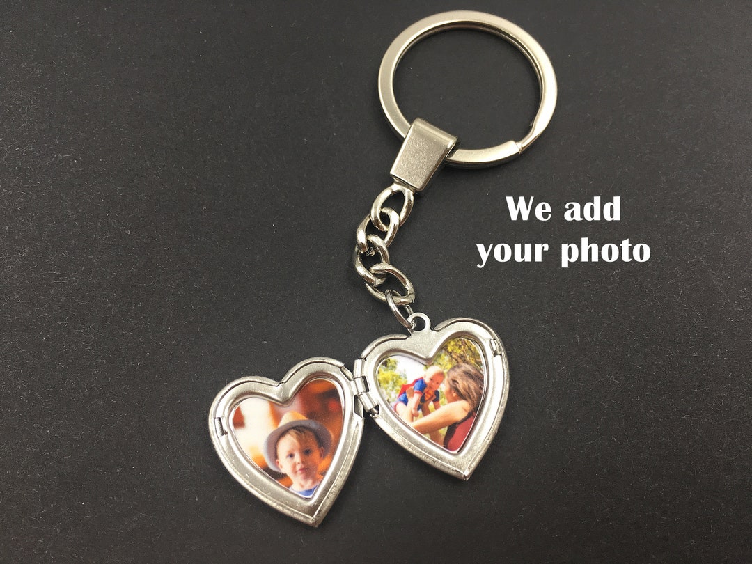 Heart Locket Keychain,locket Keychain,locket Keychain With Photo,photo ...