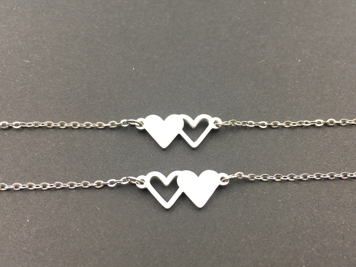 Silver Best Friend Bracelet,best Friend Bracelet for 2,sister Bracelet ...