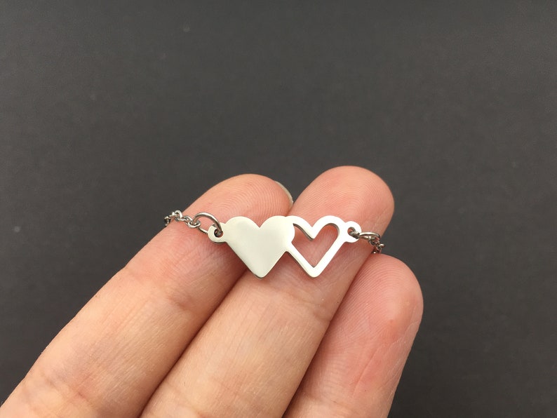 Silver Best Friend Bracelet,best Friend Bracelet for 2,sister Bracelet ...