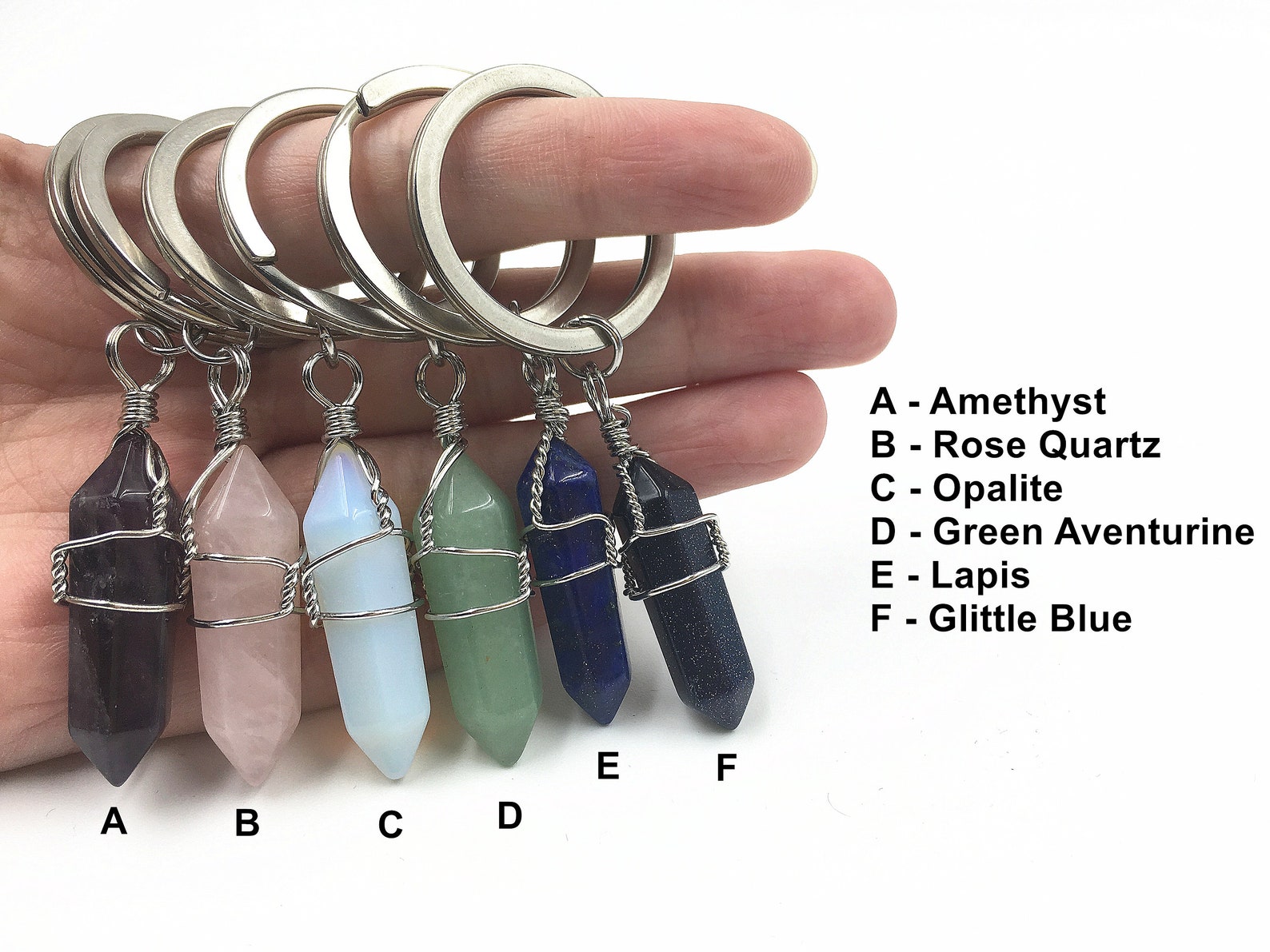 Crystal Keychain,crystal Key Chain,bridesmaid Keychain, Boho Keychain ...