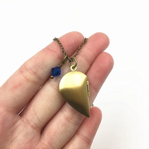 Couple Locket,couples Necklace,half Heart Necklace Couple,friendship ...