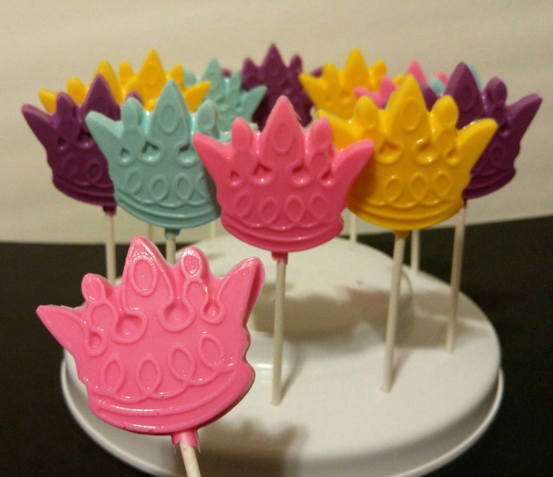 Princess Crown Chocolate Lollipops - Etsy