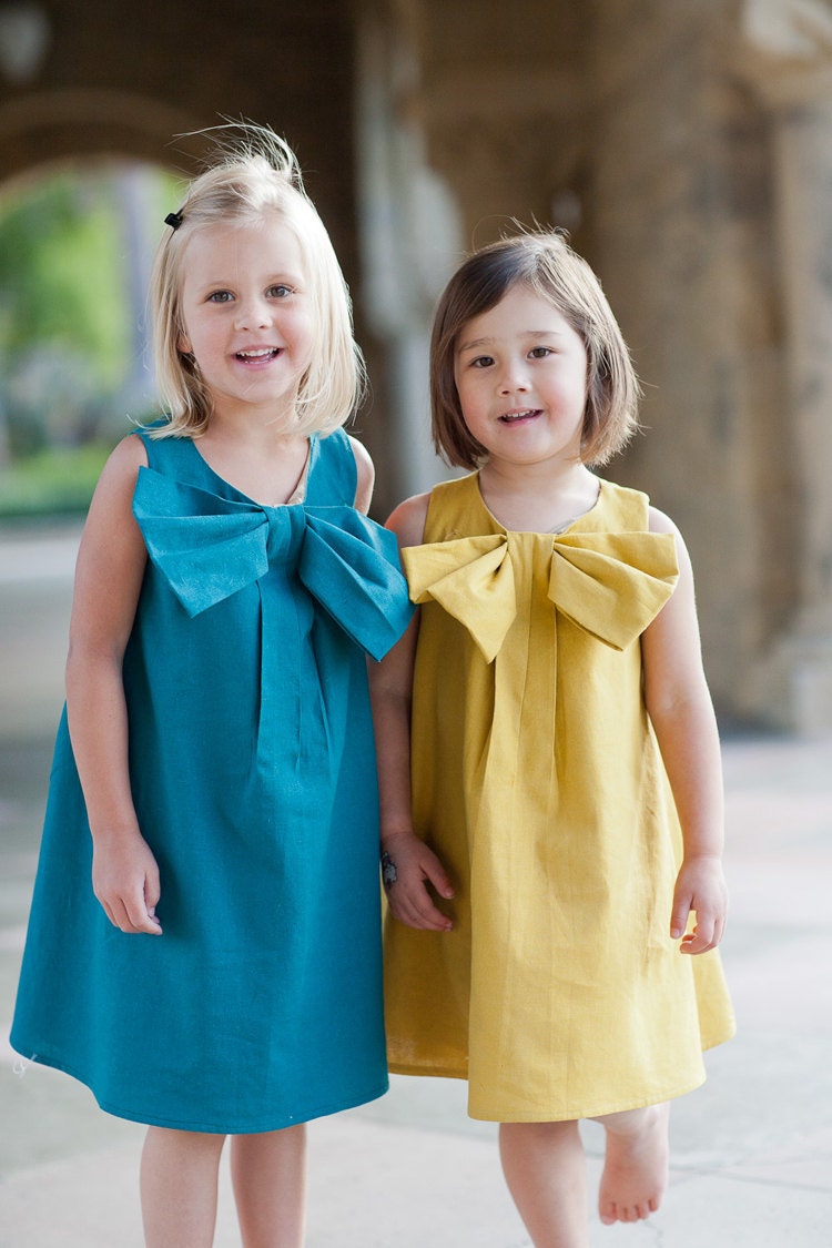 Big Bow Dress Pattern - Etsy