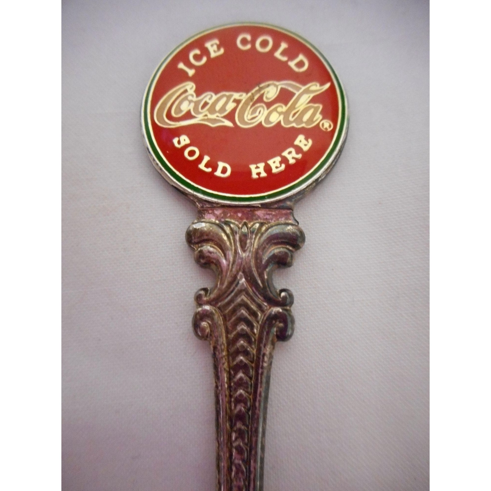 Vintage 1995 Coca Cola Collectible Metal Spoon Made New Zealand Silver ...