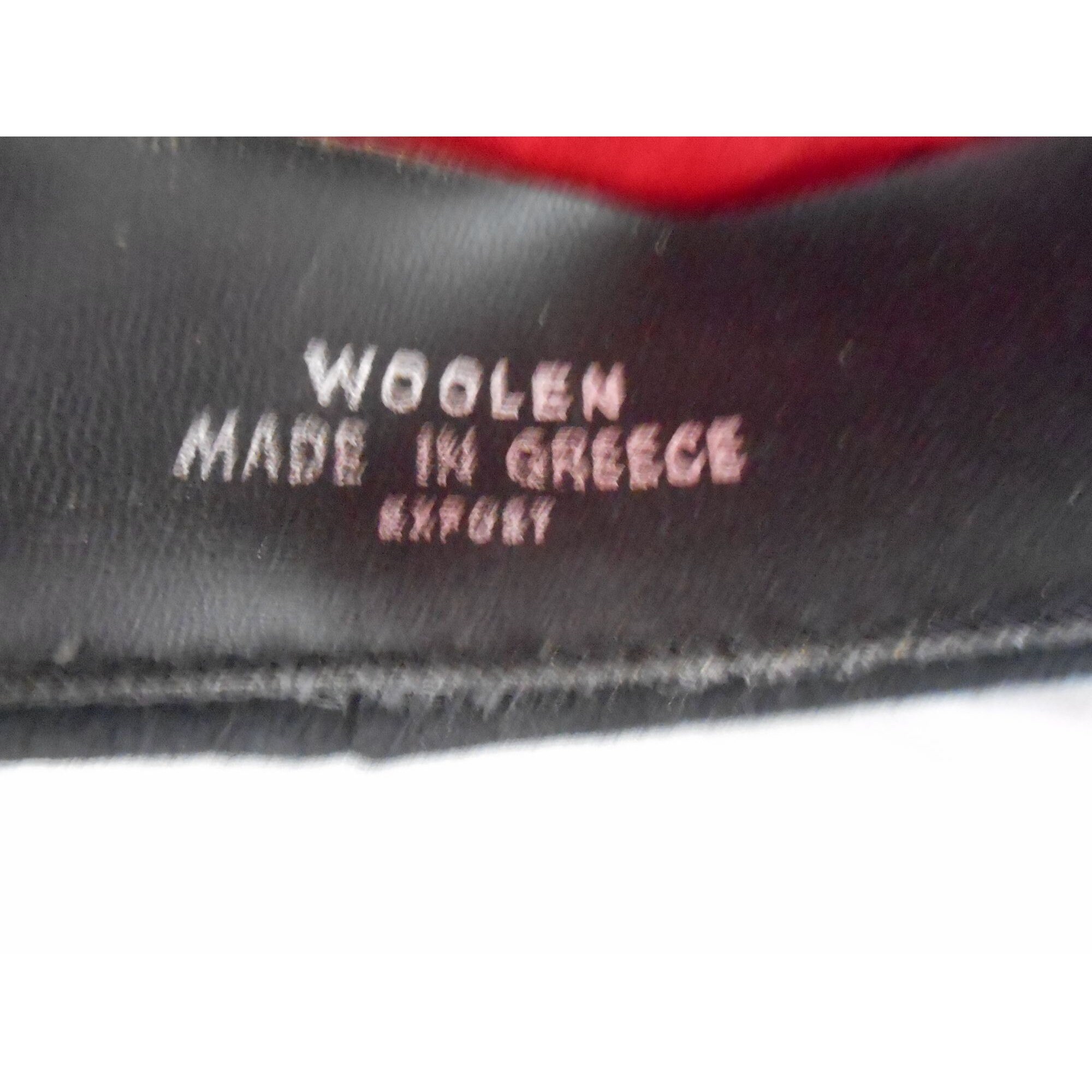 Vintage Woolen Greek Fisherman's Cap Hat Black Made in Greece Estate ...