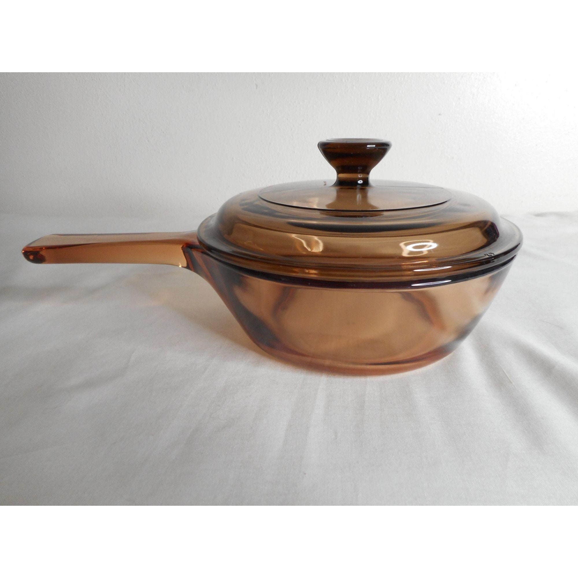 Kitchen & Dining Pots & Pans Vintage Corning ware Vision Amber glass ...