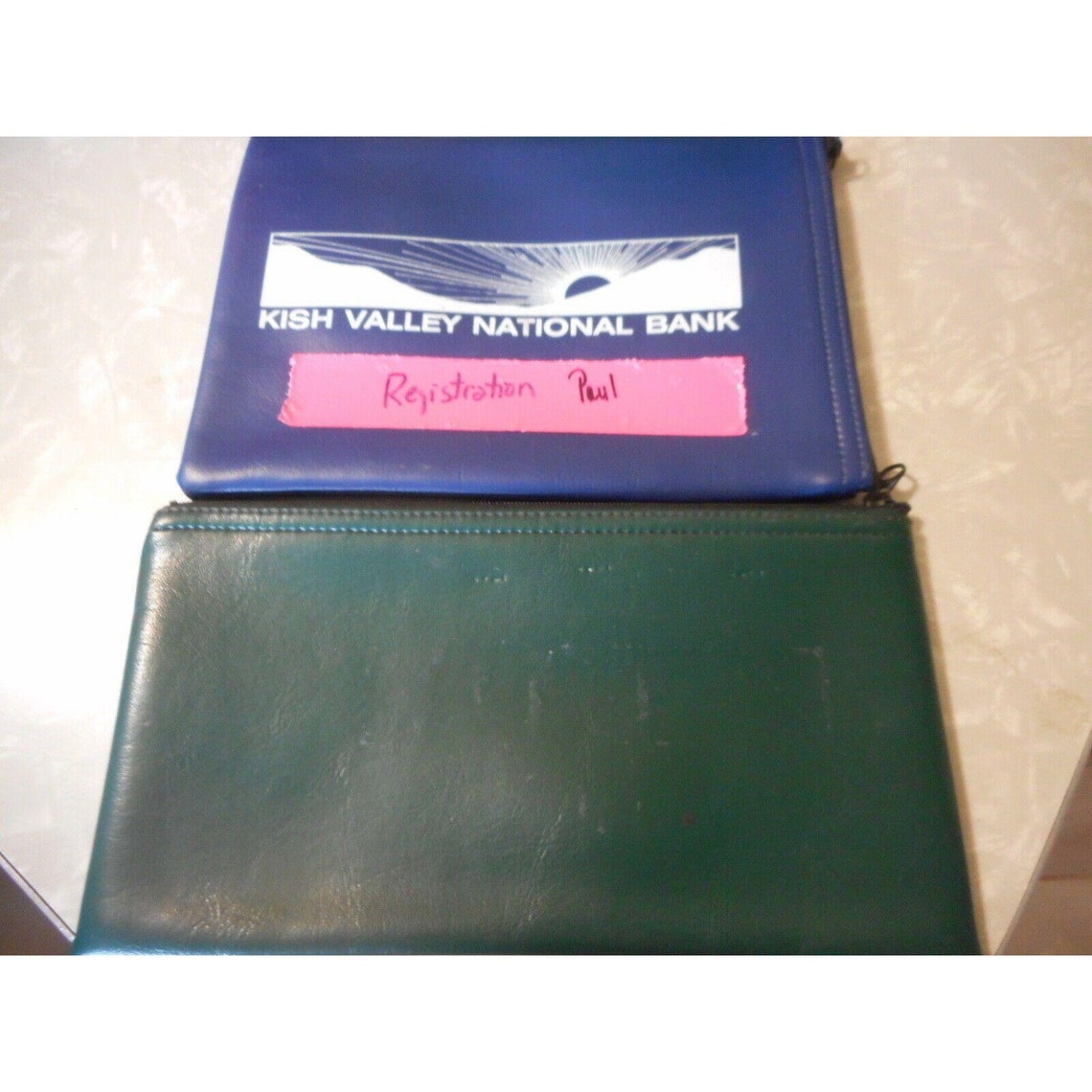 Vintage Zippered Deposit Bags Bank Pouches Lewistown Trust ...