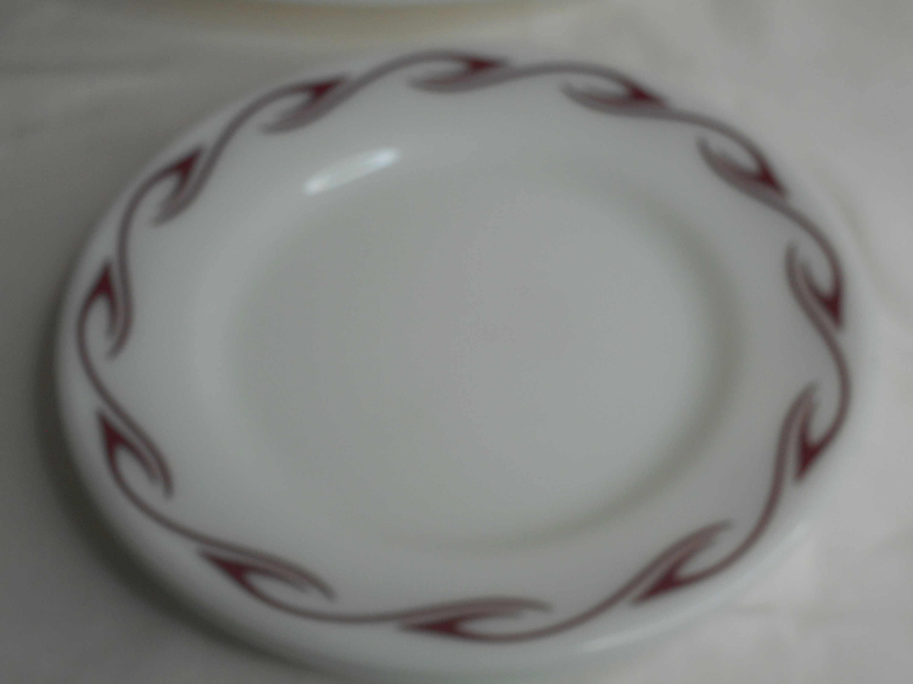 3 Piece Vintage Corning Ware Ruby Scroll 2 9 Plates and - Etsy