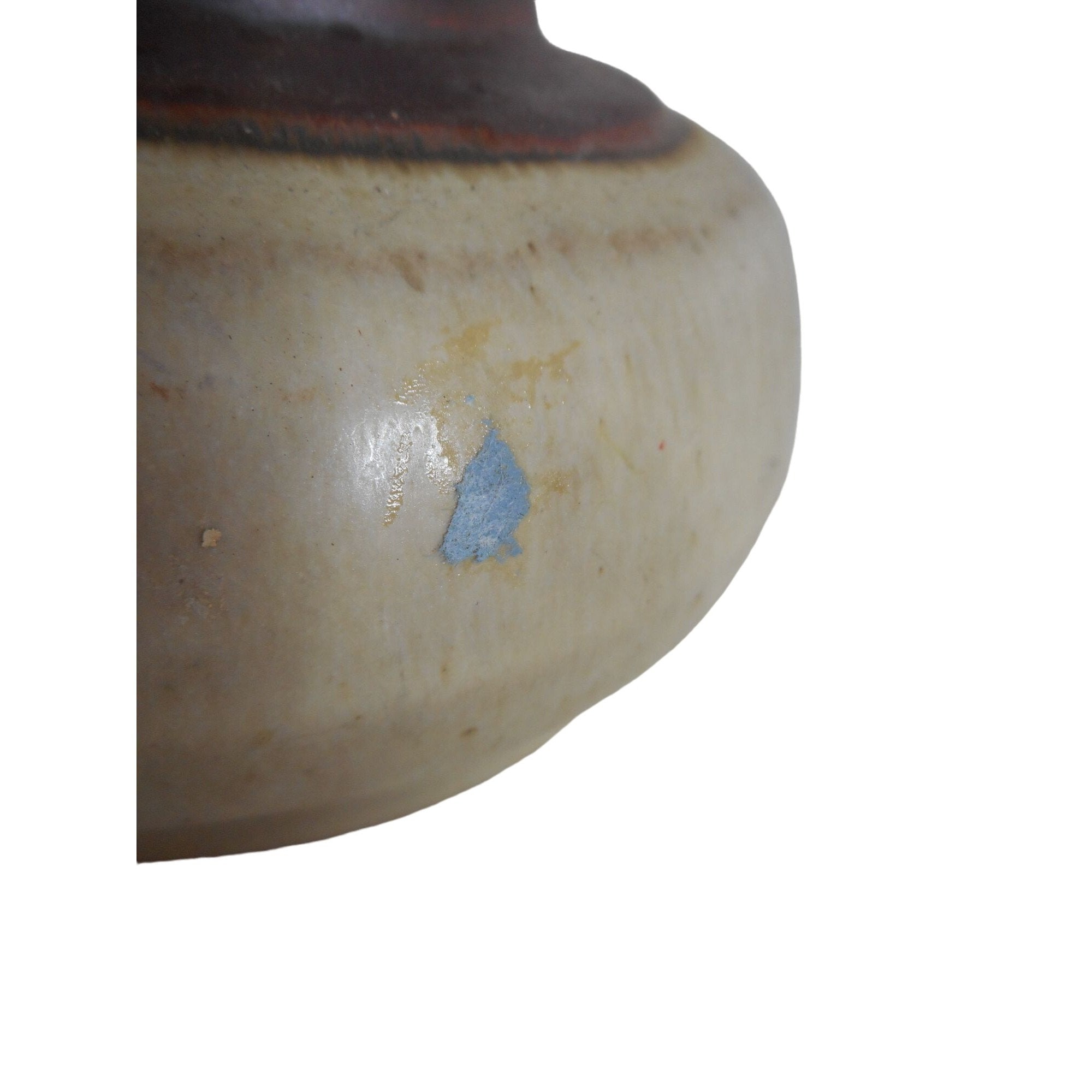 Vintage 1985 Flat Earth Pottery Duck Wick Topper Oil Lamp Vase Artist ...