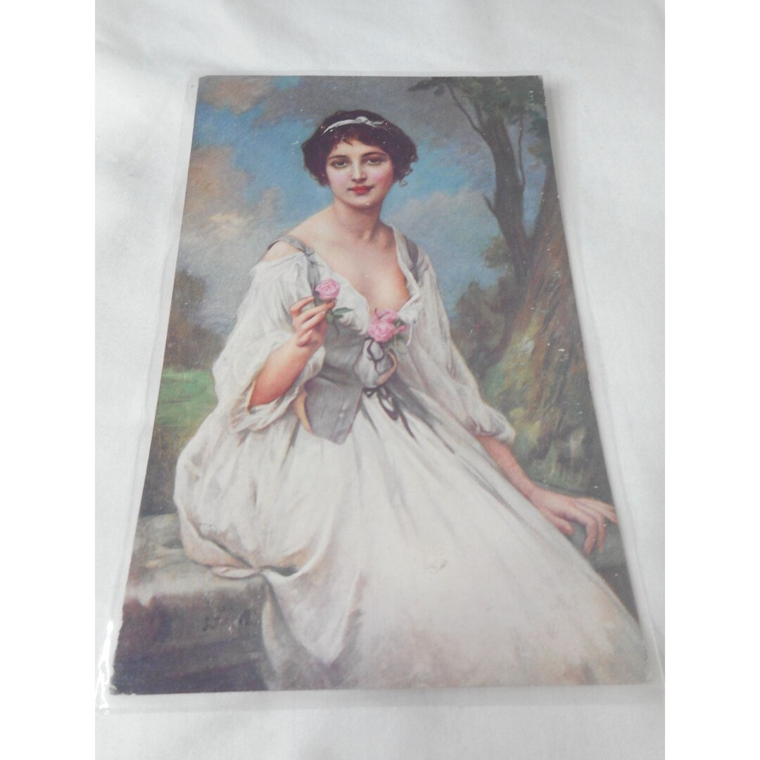 Vintage Postcard 1913 Posted W/ Stamp Bern Switzerland Young Girl With ...
