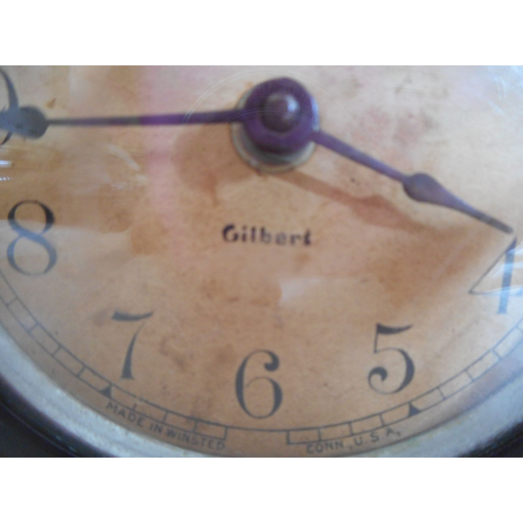Vintage Gilbert Desk Shelf Clock No Key Made in Conn USA - Etsy