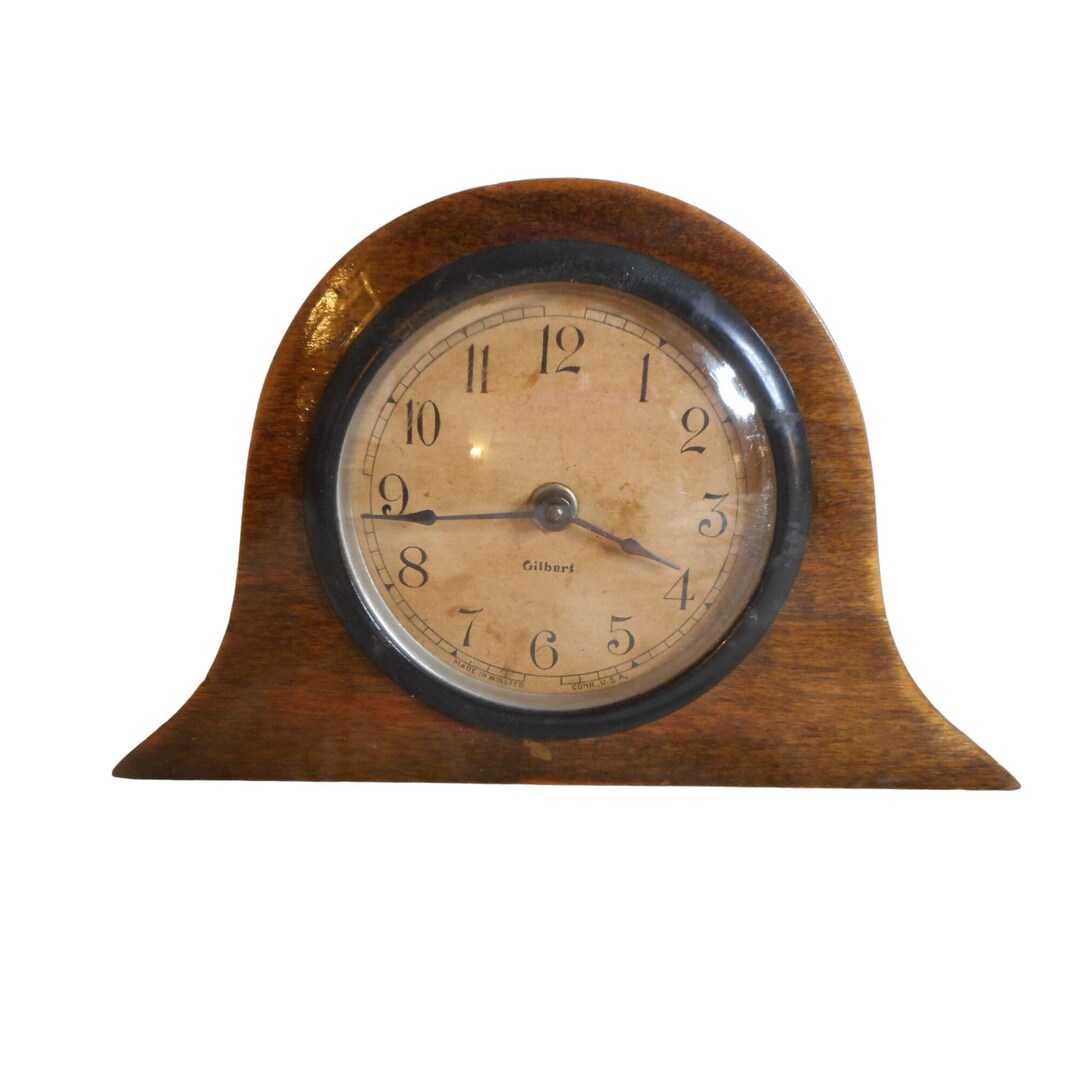 Vintage Gilbert Desk Shelf Clock No Key Made in Conn USA - Estate Find ...