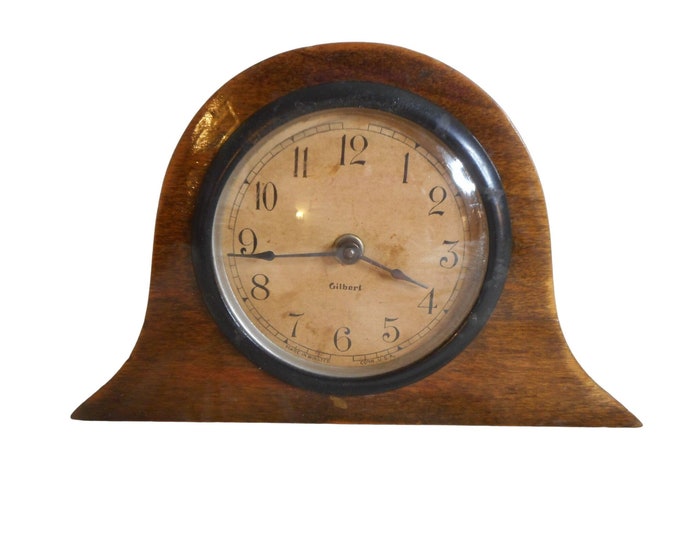Vintage Gilbert Desk Shelf Clock No Key Made in Conn USA - Estate Find ...
