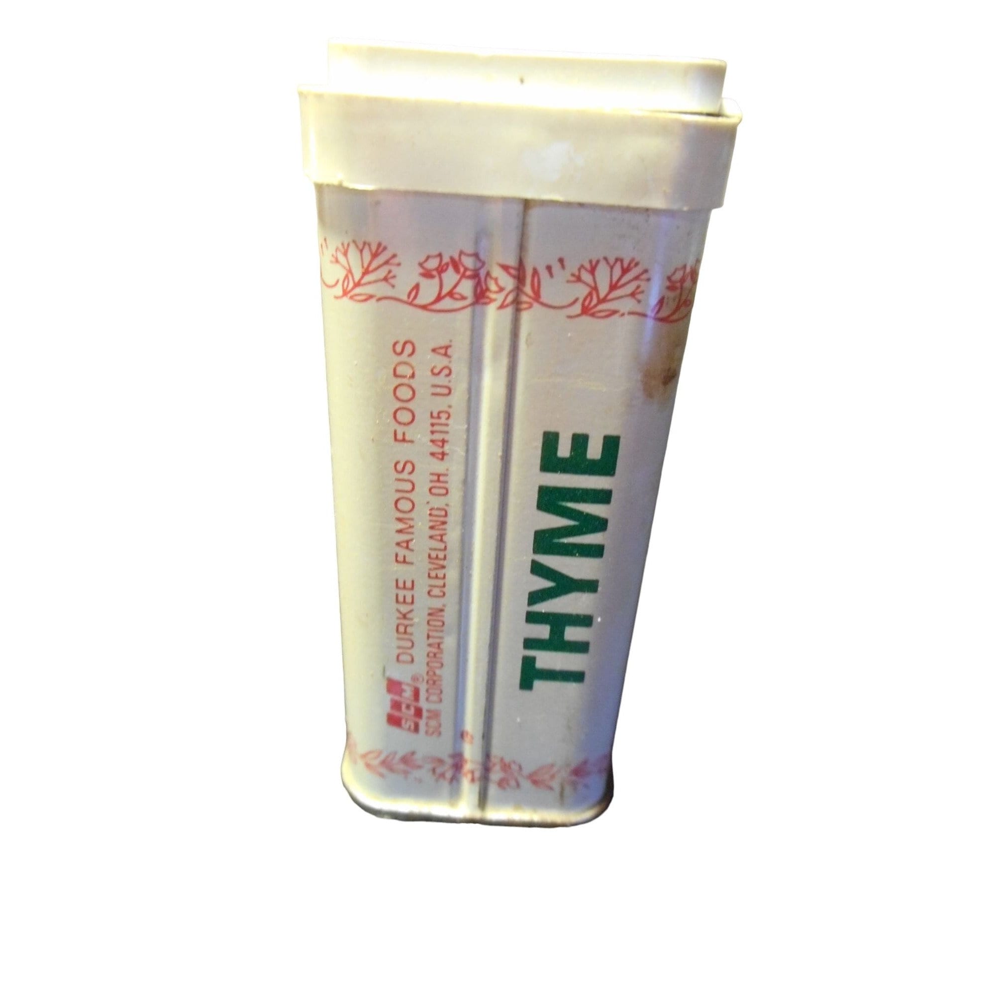 Vintage Durkee Ground Thyme Spice Tin Estate Find - Etsy