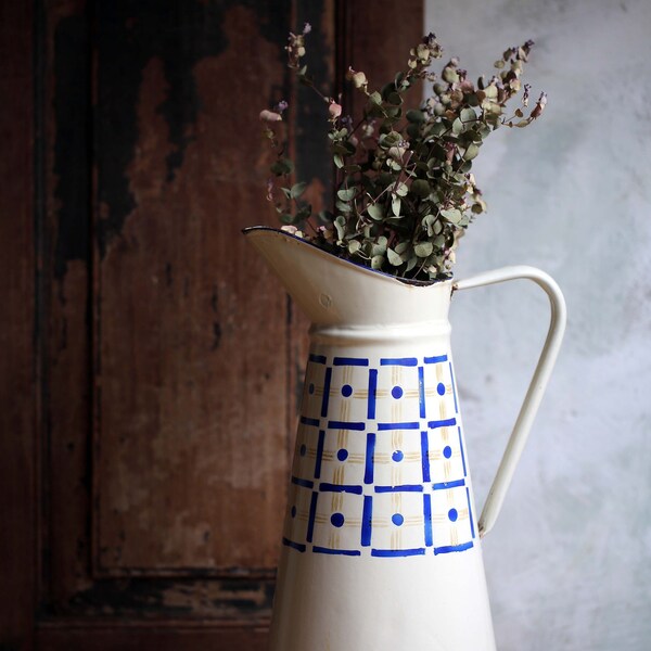 Enamel Pitcher - Etsy