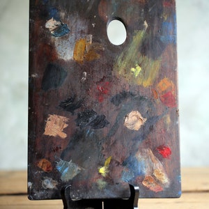 French Artists Box Pallet Wooden Antique Paint Mixing Board - Etsy