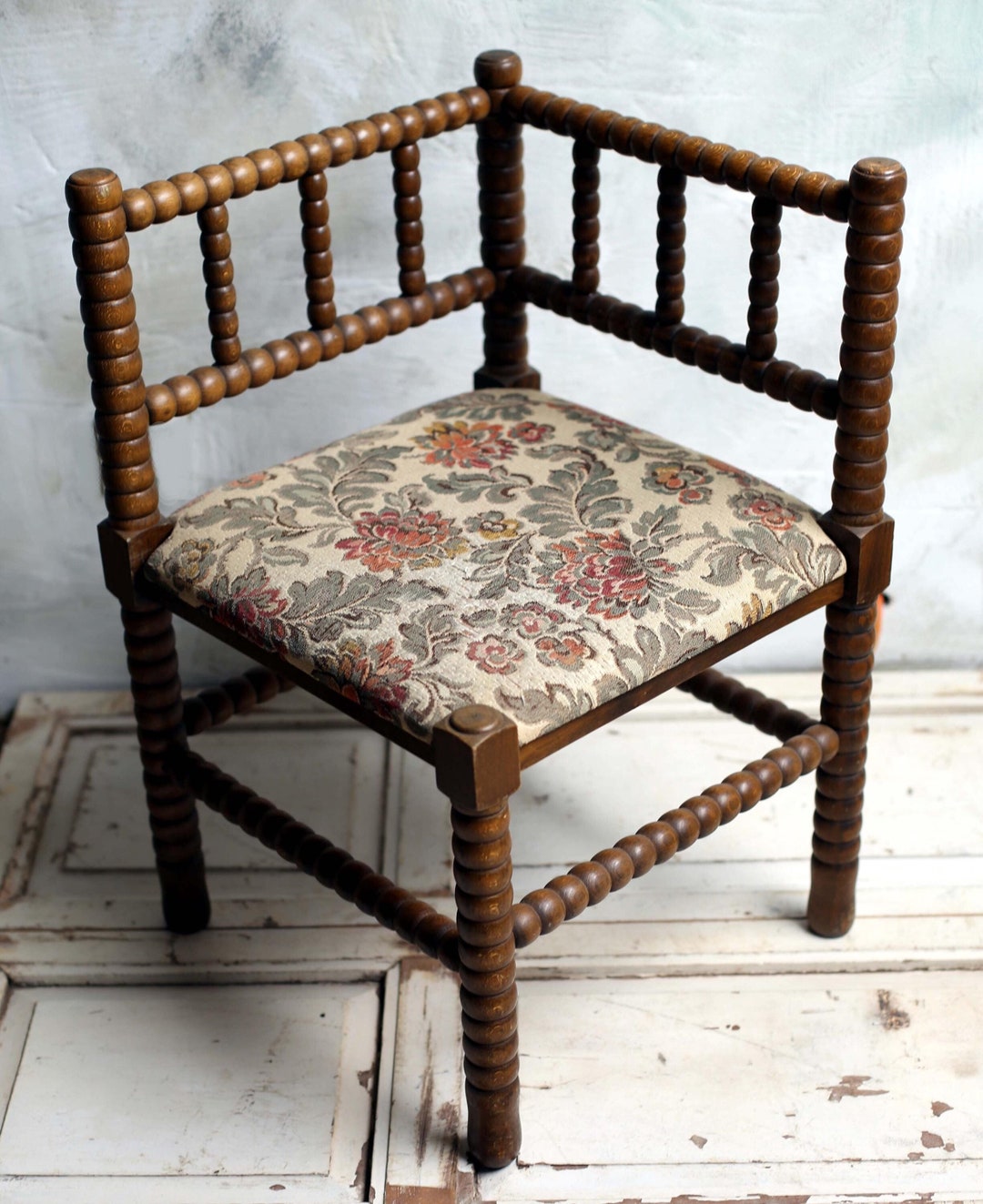 Antique French Bobbin Chair Small Carved Corner Chair Child Seat - Etsy