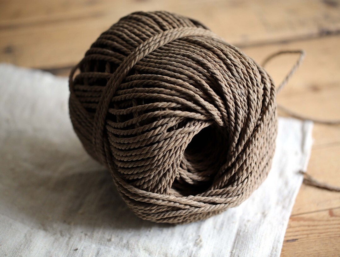 Large Antique Ball of String Roll of Natural Cord Vintage Rustic French ...