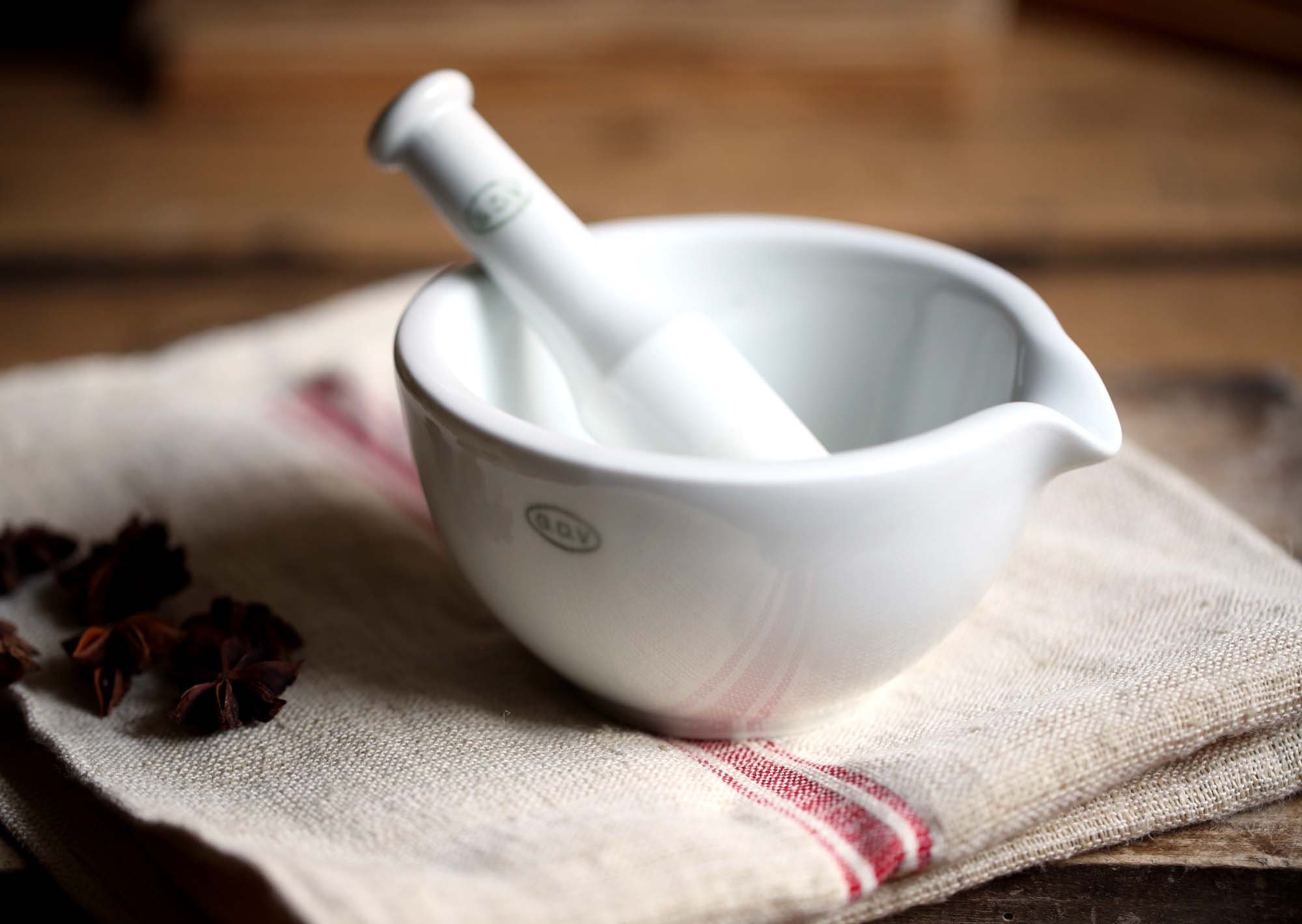 Porcelain Mortar And Pestle