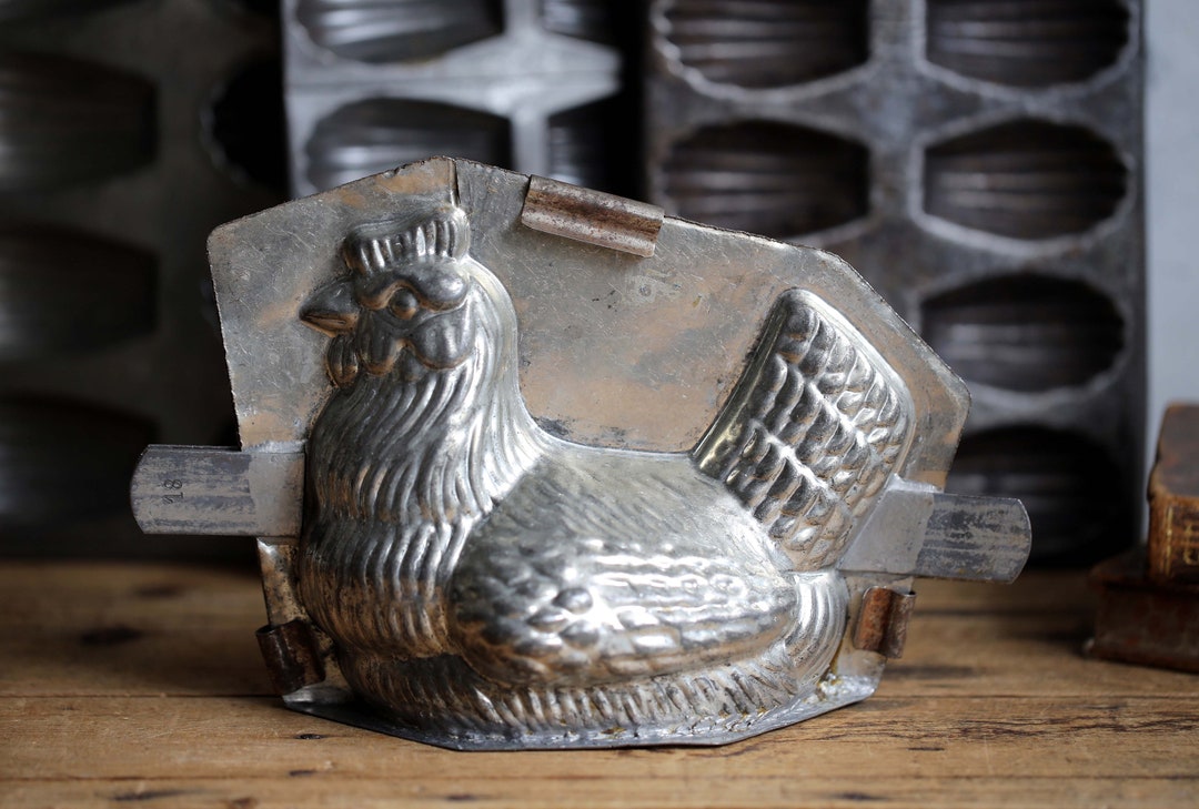Large Antique French Chicken Chocolate Mould Vintage Hen Shape - Etsy