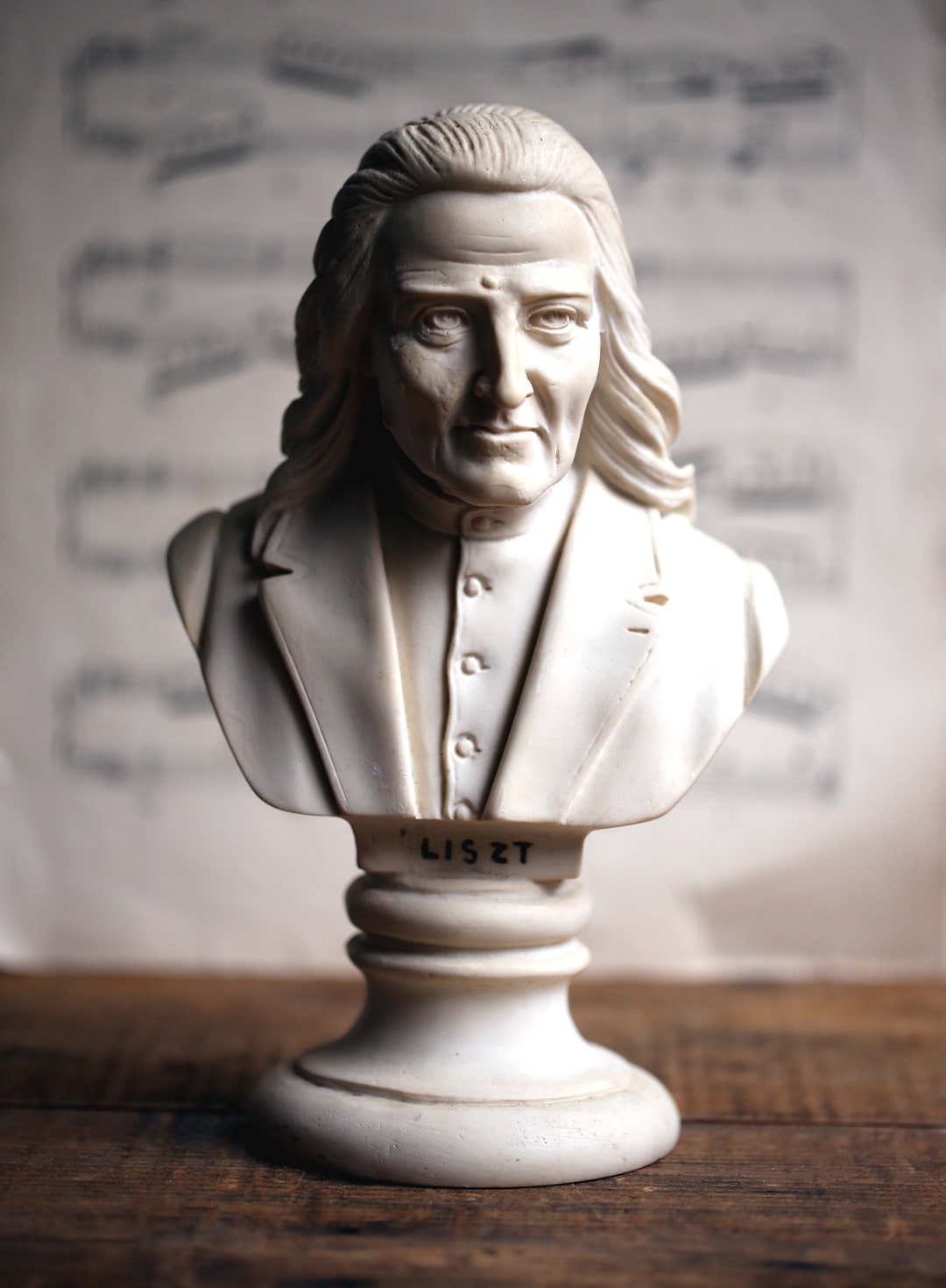 Franz Liszt Bust Vintage Statue Figurine Classical Music Composer - Etsy