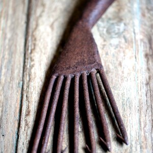 Antique French Eel Fork or Salmon Spear Wrought Iron Primitive Fishing ...