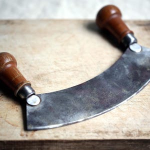 Antique Rocking Chopper French Kitchen Hachoir Mezzaluna Herb Cutter - Etsy