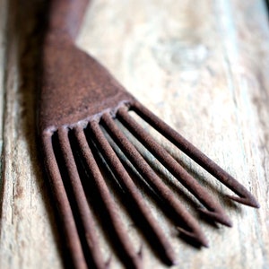 Antique French Eel Fork or Salmon Spear Wrought Iron Primitive Fishing ...