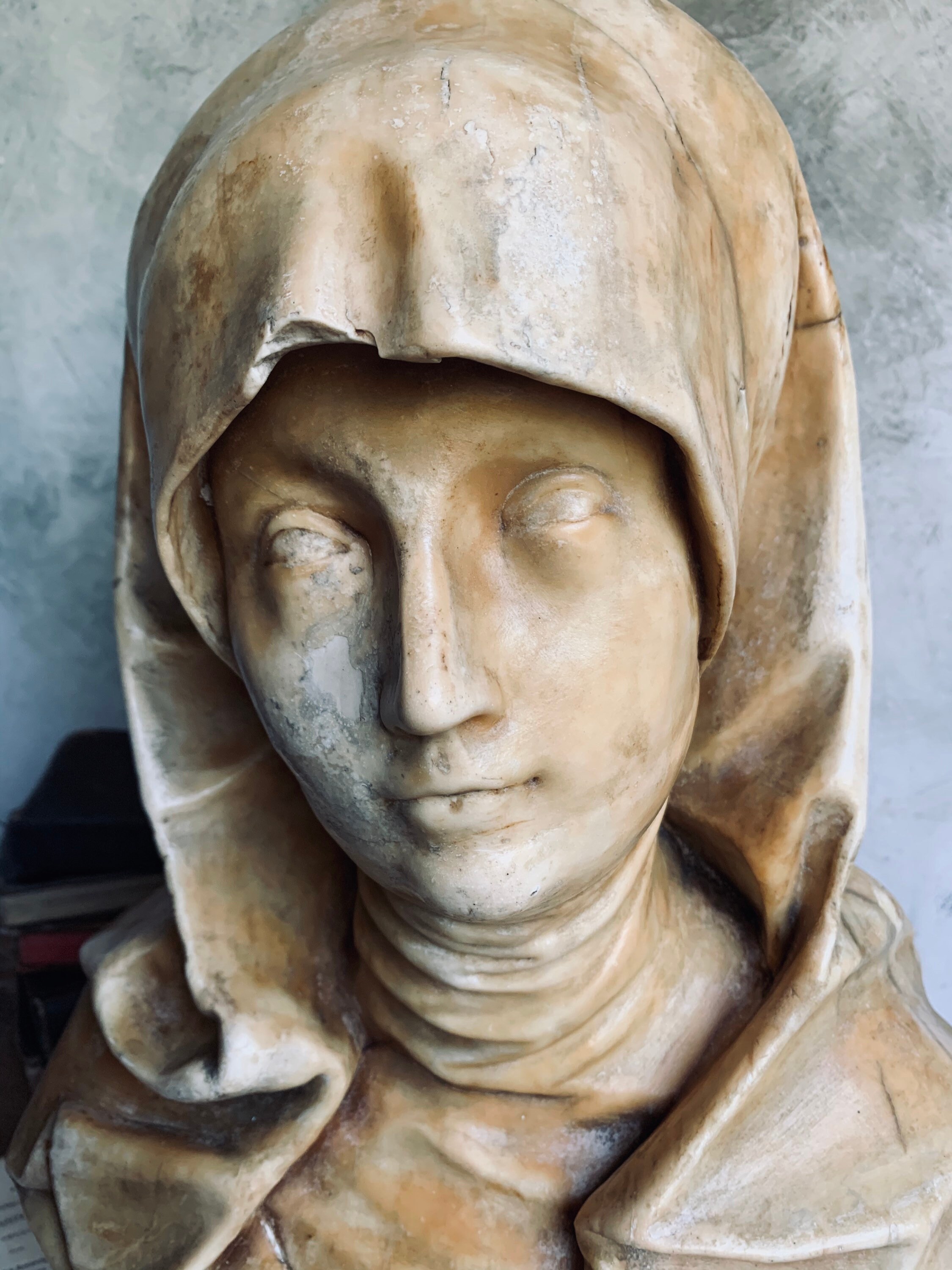 RARE Large Antique Bust of A Nun Christian Orthodox Nun Statue - Etsy
