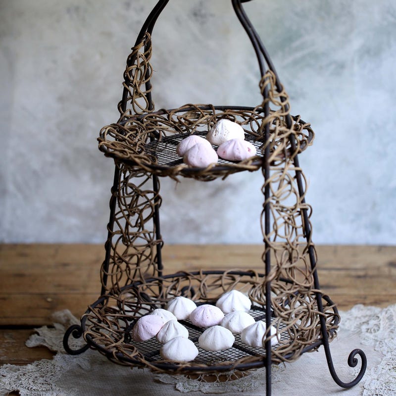 Wicker Cake Stand - Etsy